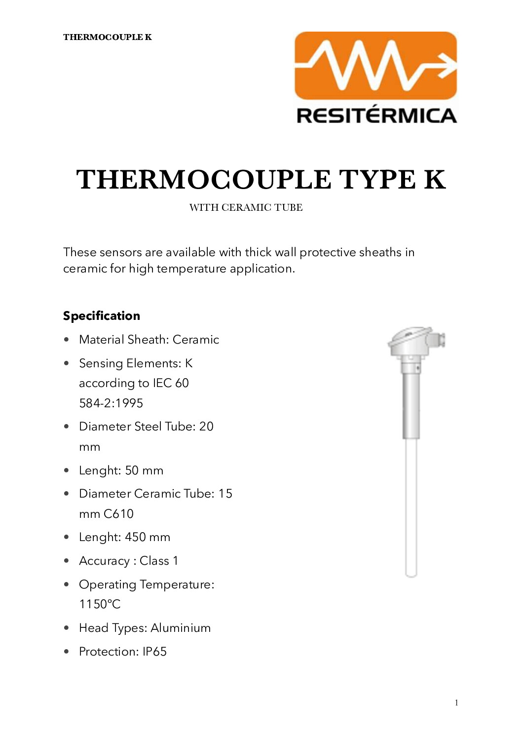 Thermocouple-type-K-ceramic-datasheet | STI LTDA